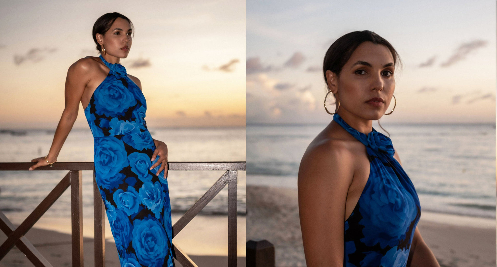 Yellow Cowl Neck Drop Sleeves Foil Maxi Dress – Gini London